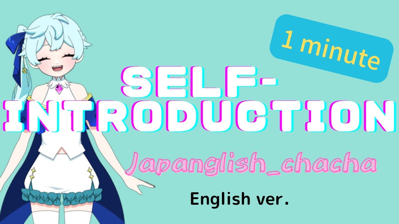 【New Vtuber】Self-introduction Japanglish_Chacha English ver. - YouTube