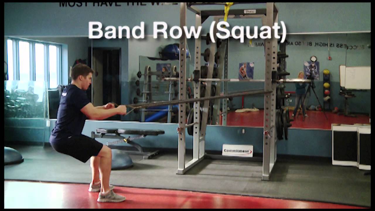 Band Row (Squat) - YouTube