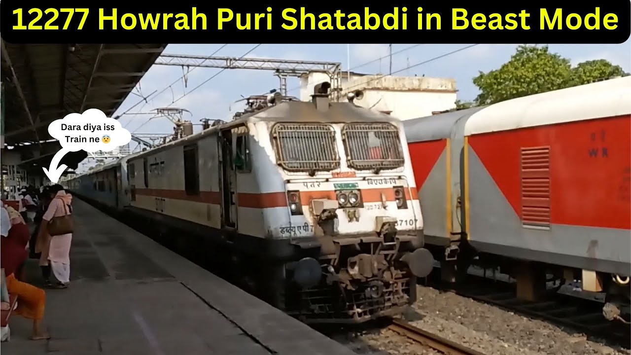 Superb Skip by 12277 Howrsh Puri Shatabdi Express. - YouTube