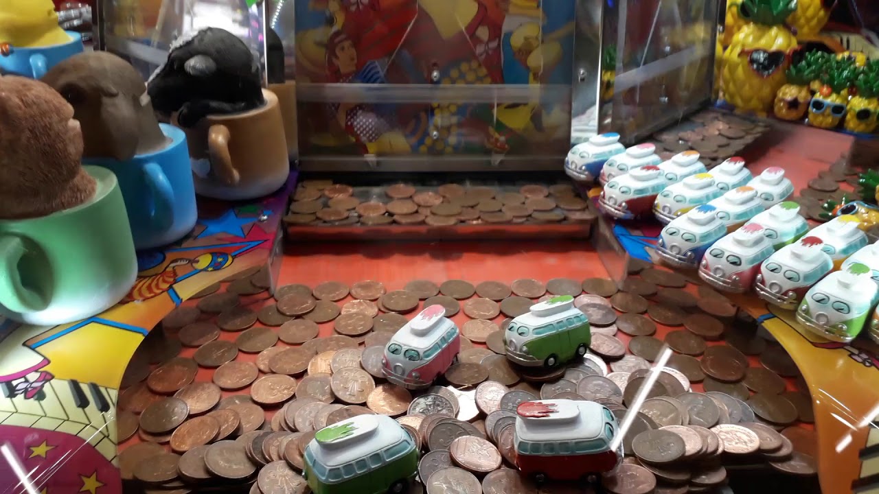 UK ARCADES 2P COIN PUSHER SESSION ....... - YouTube
