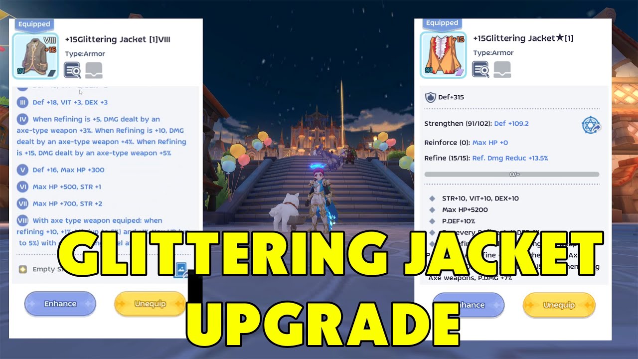 Glittering Jacket Synth Version Damage Comparison | Ragnarok M: Classic ...