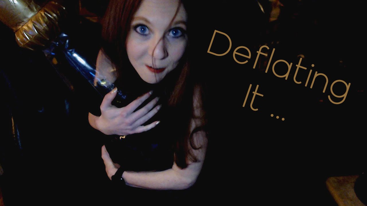 Deflating An Inflatable Champagne Bottle | Inflatable ASMR / Balloon ...