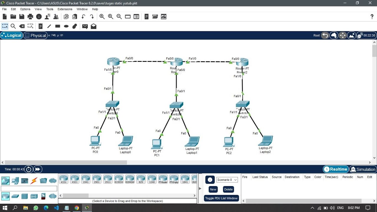 Konfigurasi Static Routing - YouTube