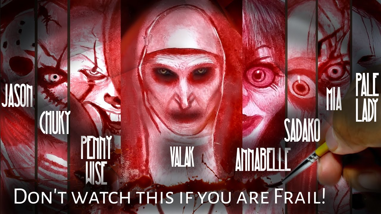 An Artist Painted The MOST SCARIEST Characters with His Own BlOOD🩸⚠️ ...