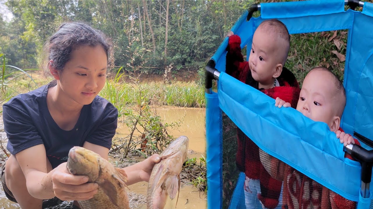 Single mother - goes fishing with her two children, then comes home to ...