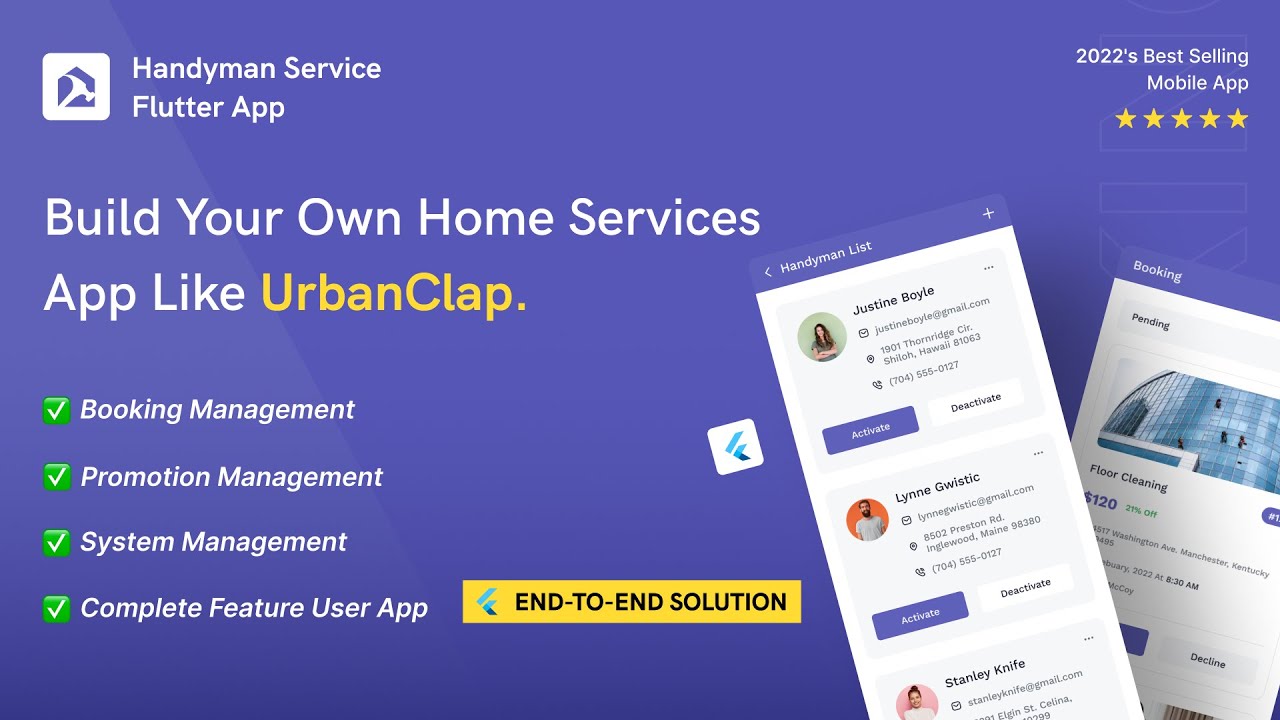 Handyman: Build Your Own Home Service App Like UrbanClap | Iqonic ...