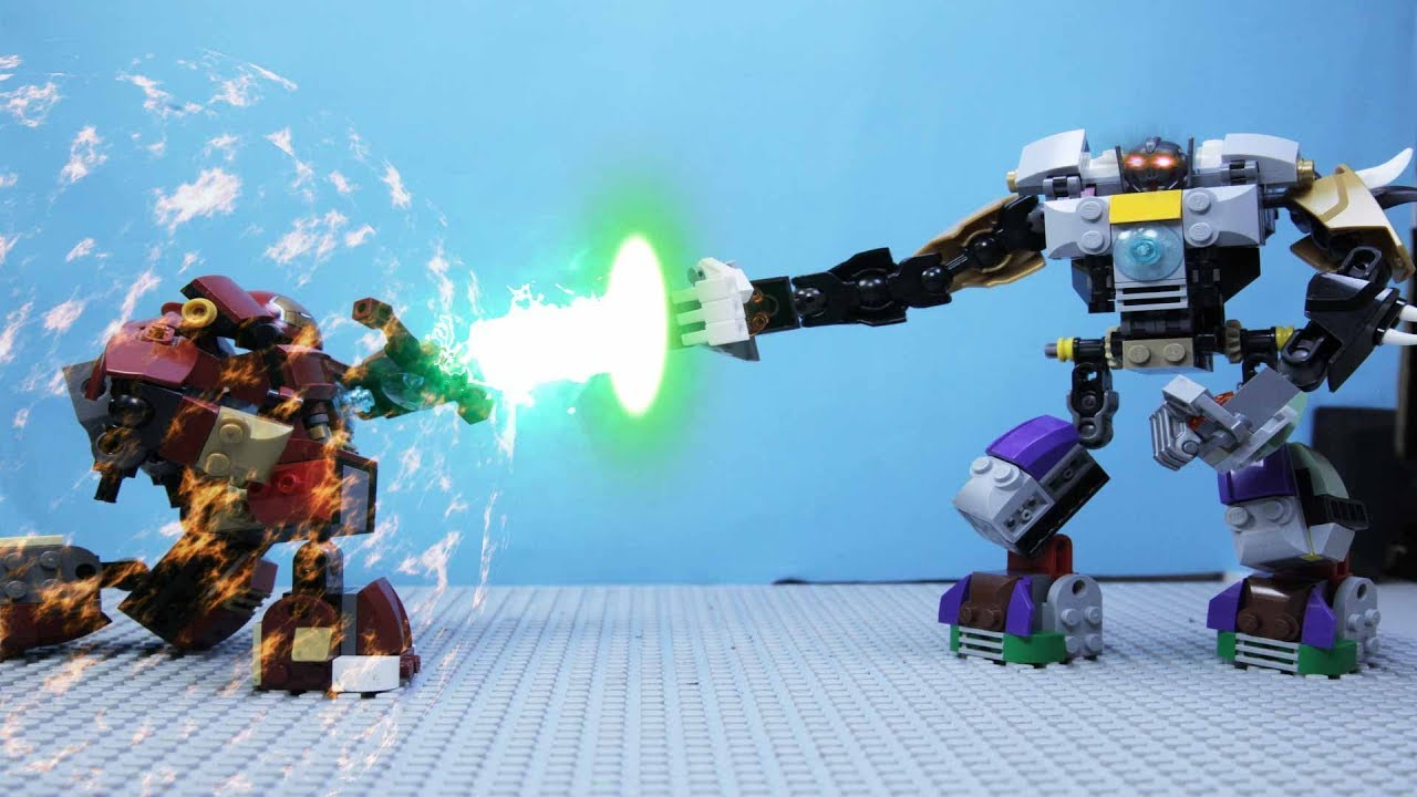LEGO NEXO KNIGHT BATTLE ROBOT IRON MAN | STOP MOTION CARTOON FOR ...