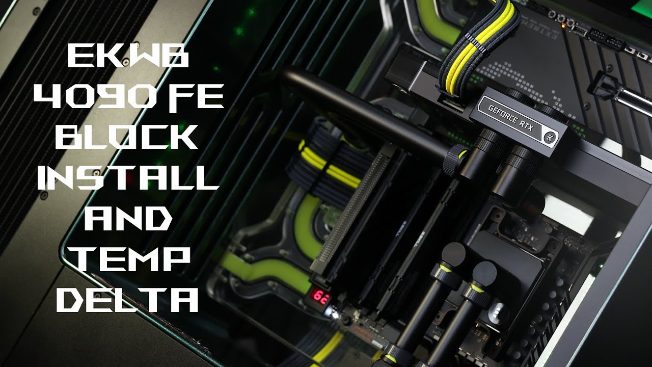 EKWB 4090 FE WATERBLOCK: RTX 4090 FE TEARDOWN, WATERBLOCK INSTALL, AND ...