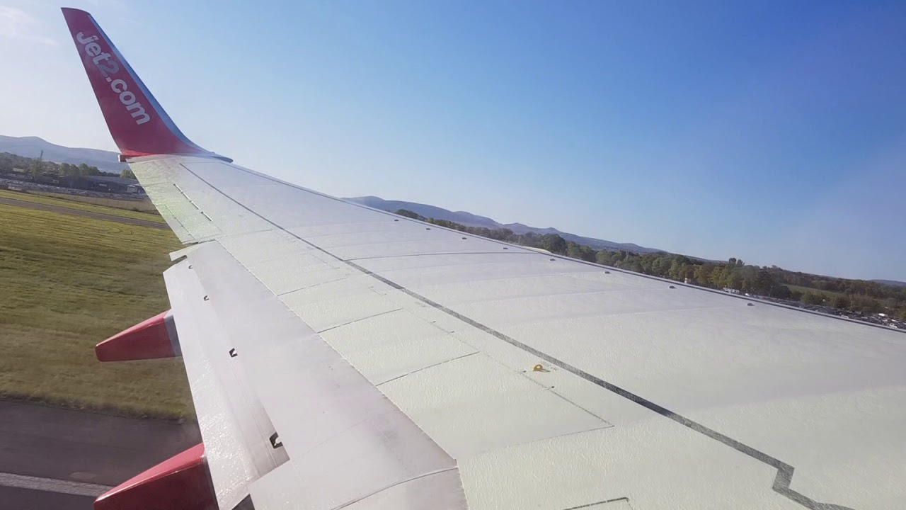 Jet2 737-800 Take Off from Edinburgh Airport - YouTube