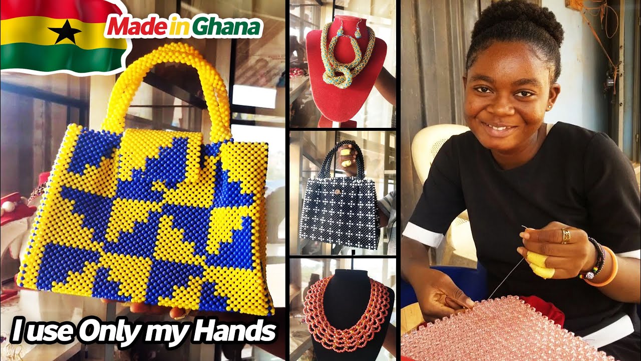 Made in Ghana 🇬🇭 Beautiful Beads Bags . African Crafts . Vlog 2023 ...