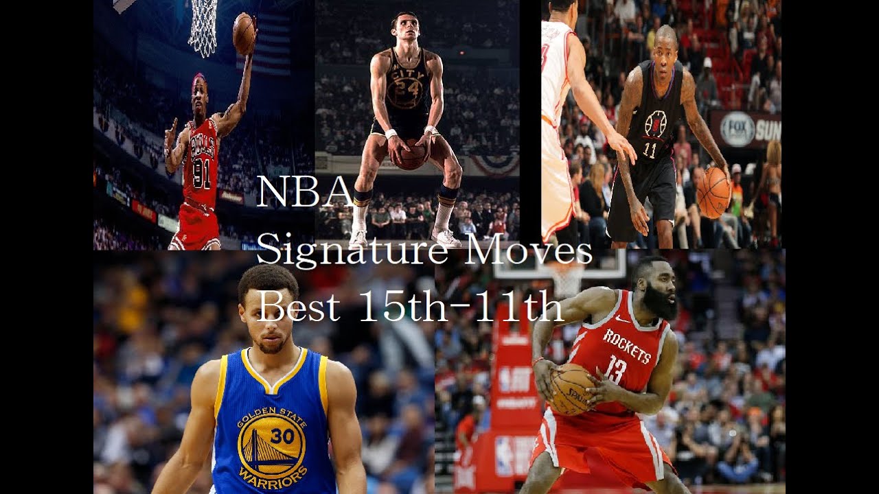 NBA歴代必殺技15位～11位 NBA Signature moves Best 15th~11th - YouTube