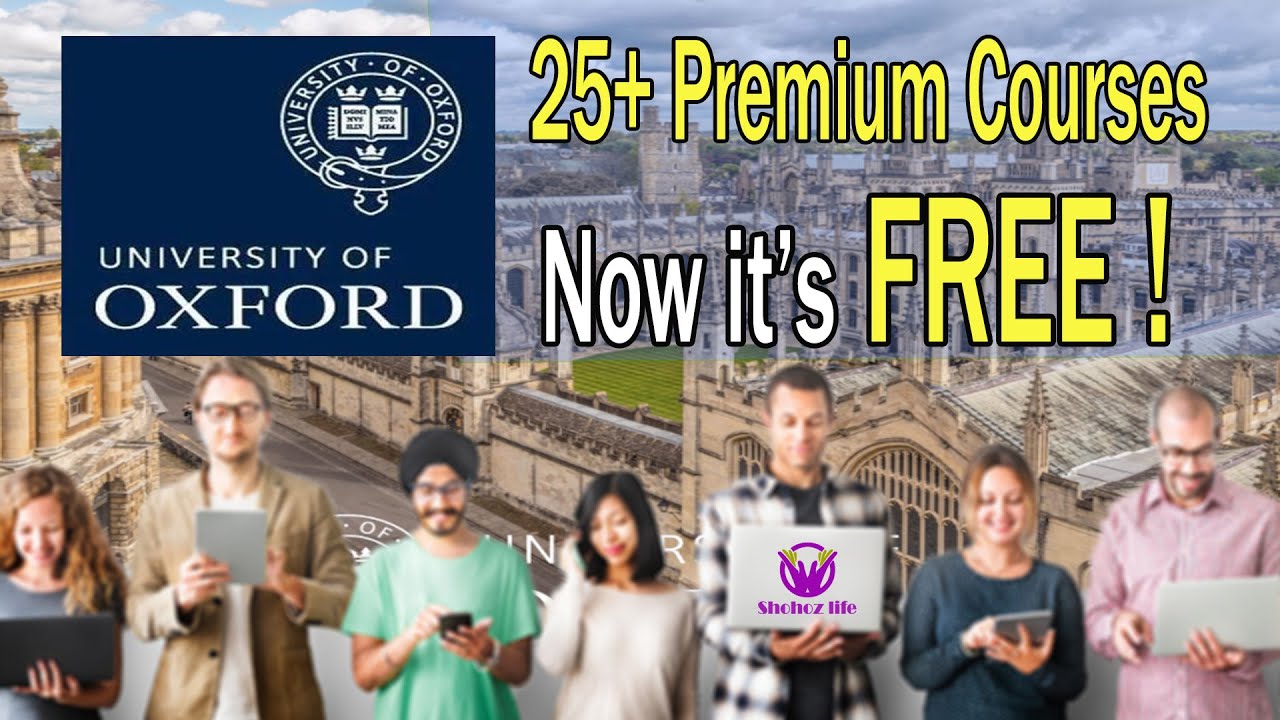 Oxford Free Course | Oxford Online Free Course With Certification | 25 ...