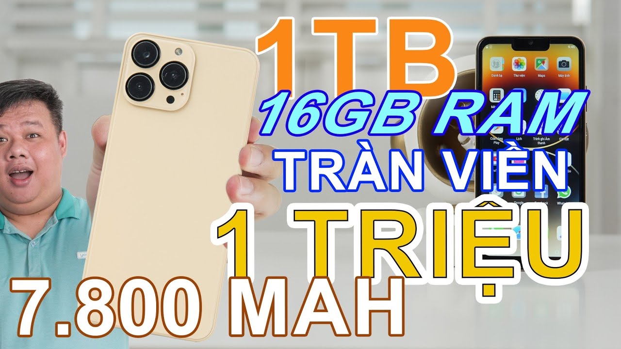 MUA THỬ IP15 PRM LAZADA 1 TRIỆU: 16GB RAM, 1TB, VIỀN SIÊU TRÀN, PIN 7. ...