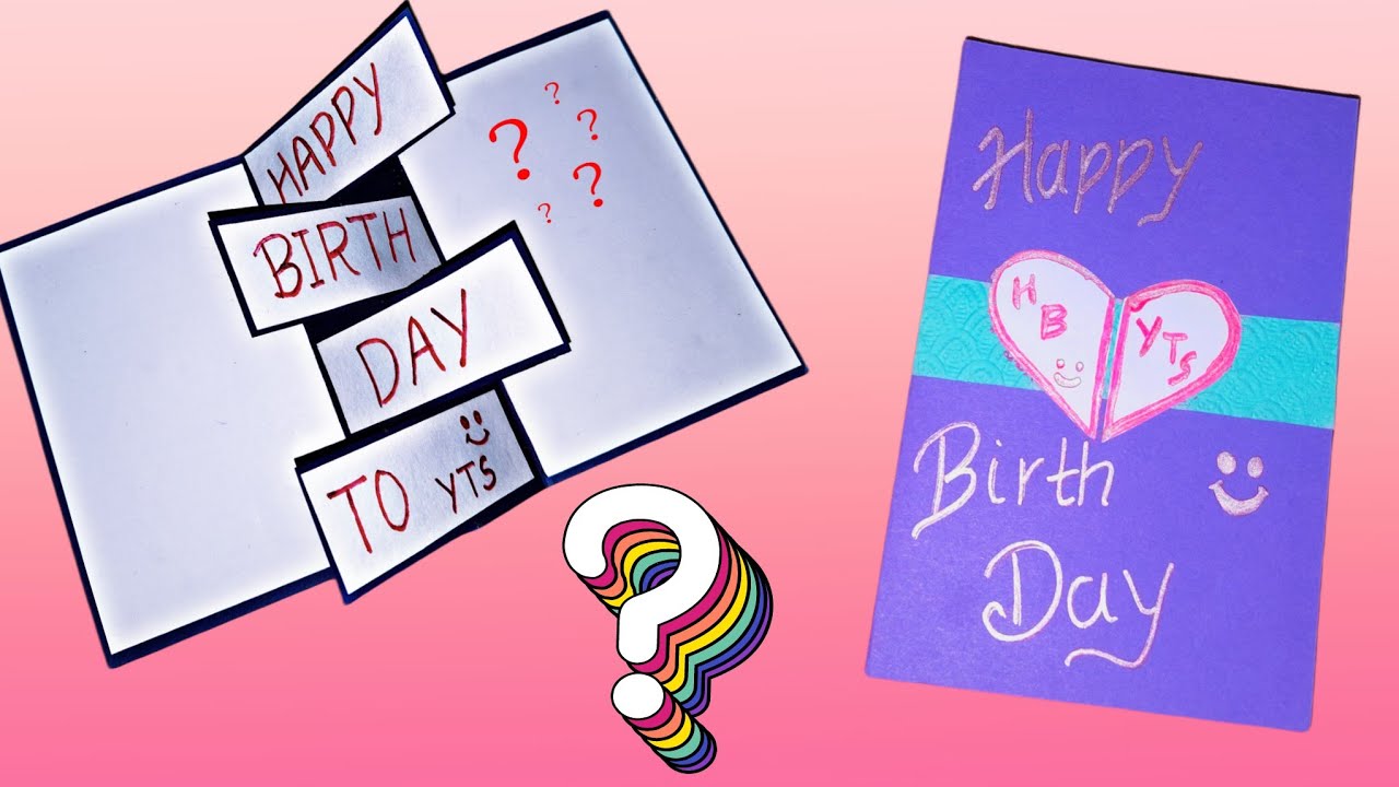 How To Make Birthday Gift Card || Diy Pop up Birthday Card || Greating ...