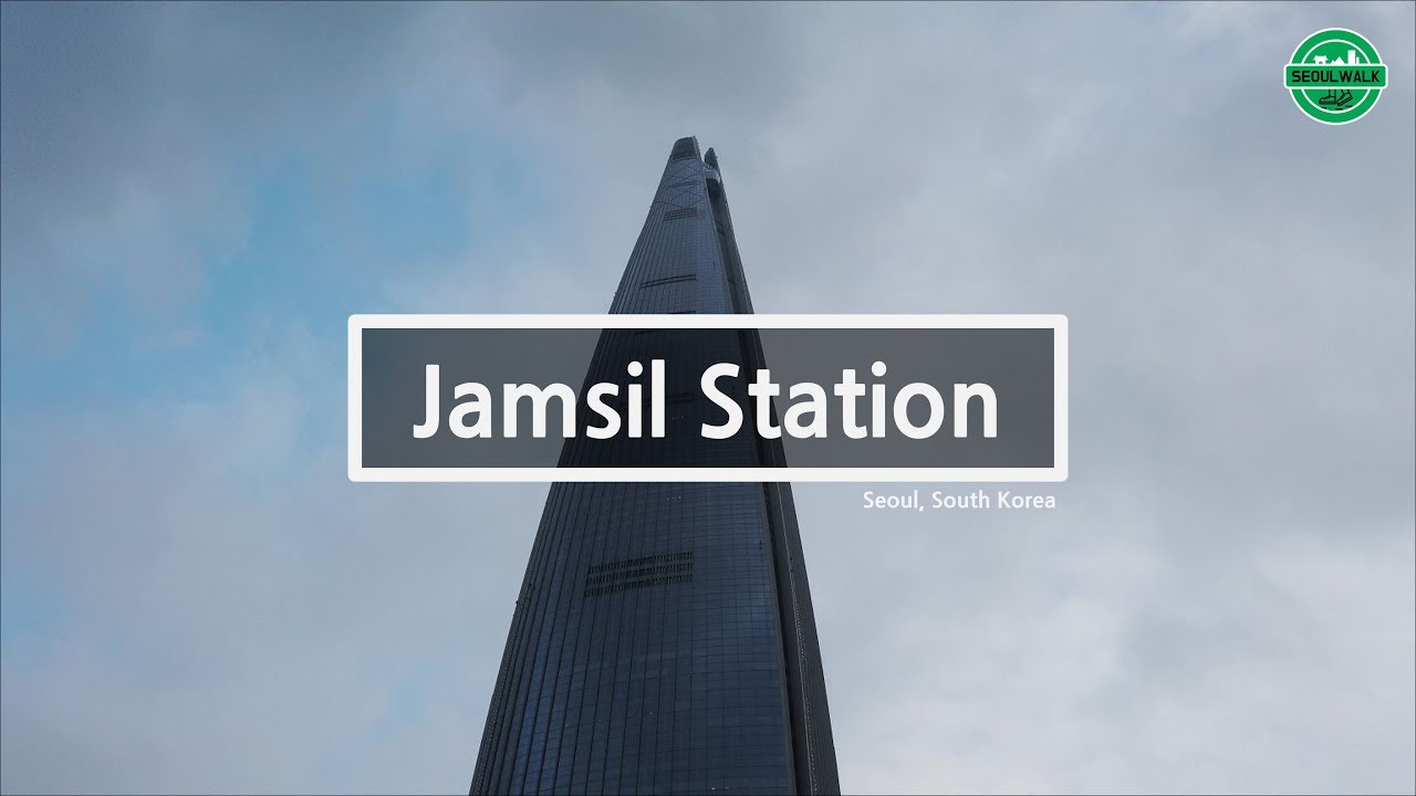 [4k60fps] 잠실역사거리, Walking around Jamsil, Seoul, South Korea, 2019-06 ...