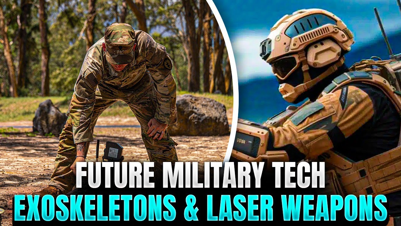 Future Military Tech Exoskeletons & Laser Weapon - YouTube