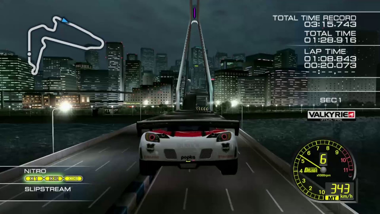 Ridge Racer 7 - Rave City Riverfront Cat.1 Meltfire Practice - YouTube