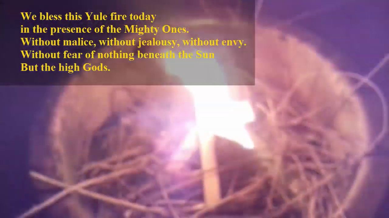 A Wiccan Yule fire blessing! - YouTube