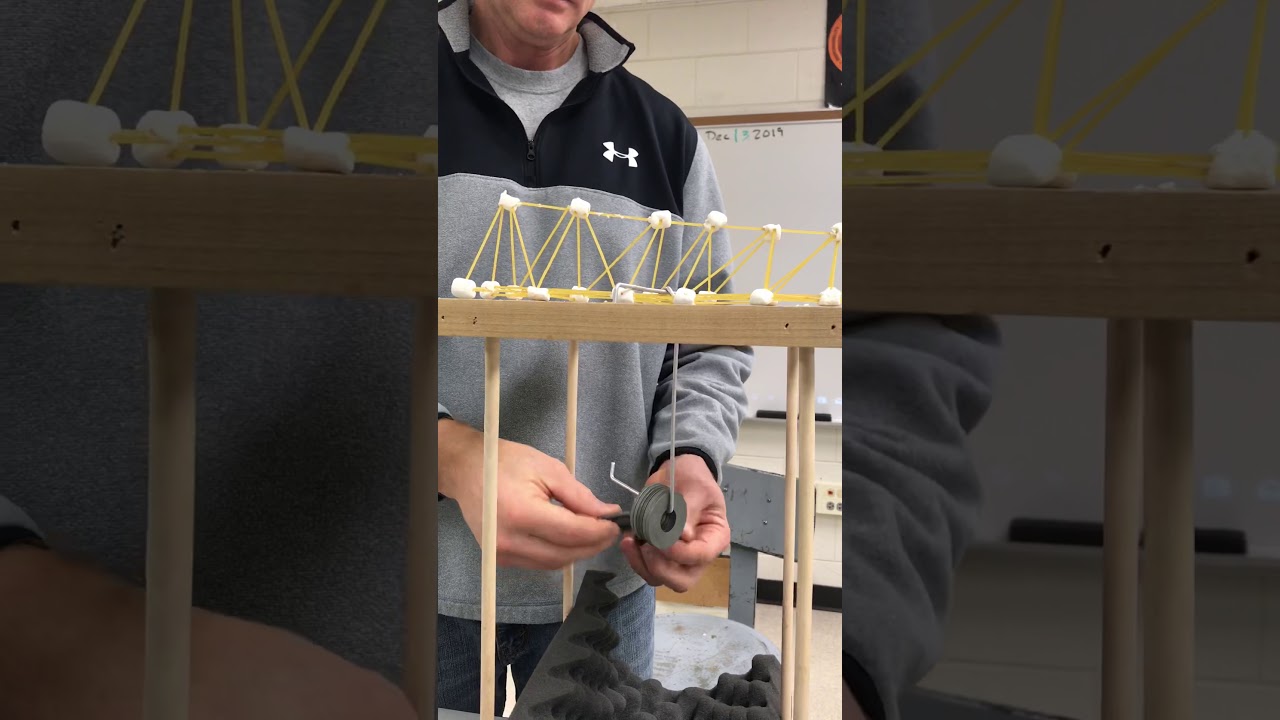 My Spaghetti bridge - YouTube