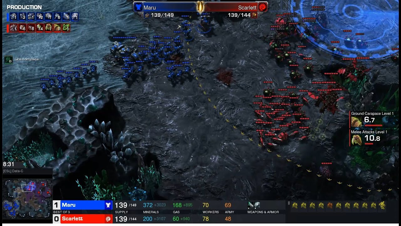 Starcraft II DreamHack Masters 2022 Valencia Jul1 Maru(T) v Scarlett(Z ...