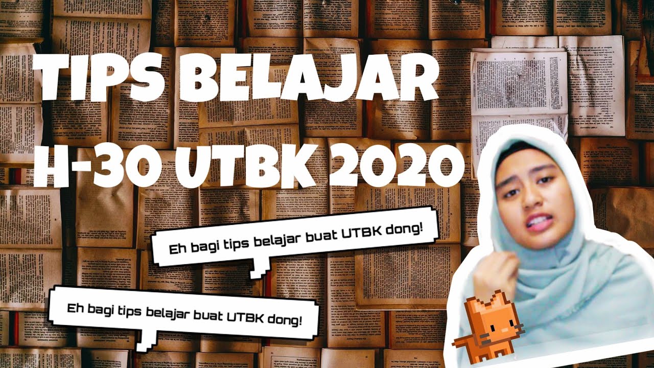TIPS BELAJAR UTBK 2020 H-30 | tips #1 - YouTube