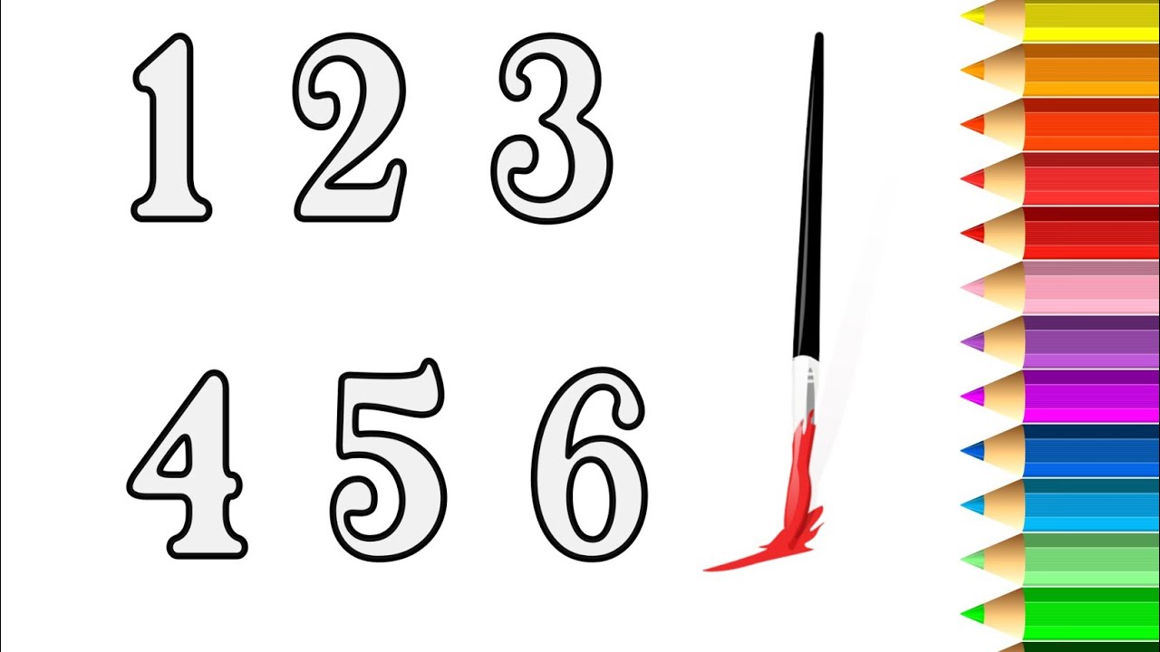 123 numbers, counting for kids, kids learning videos 12345 numbers ...