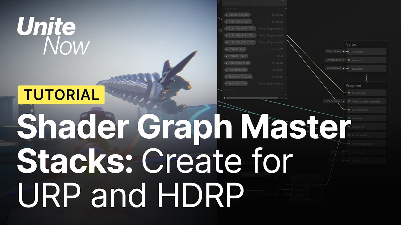 Shader Graph Create For Both Urp And Hdrp Unite Now 2020 Youtube