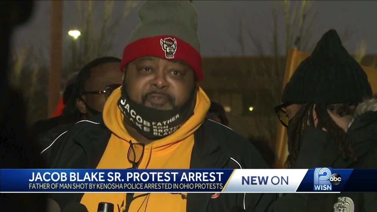 Jacob Blake's father arrested protesting in Ohio - YouTube