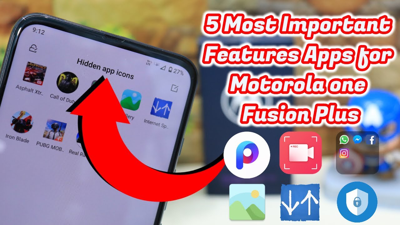 5 Most Important Features Apps for Motorola one Fusion Plus , App Lock ...