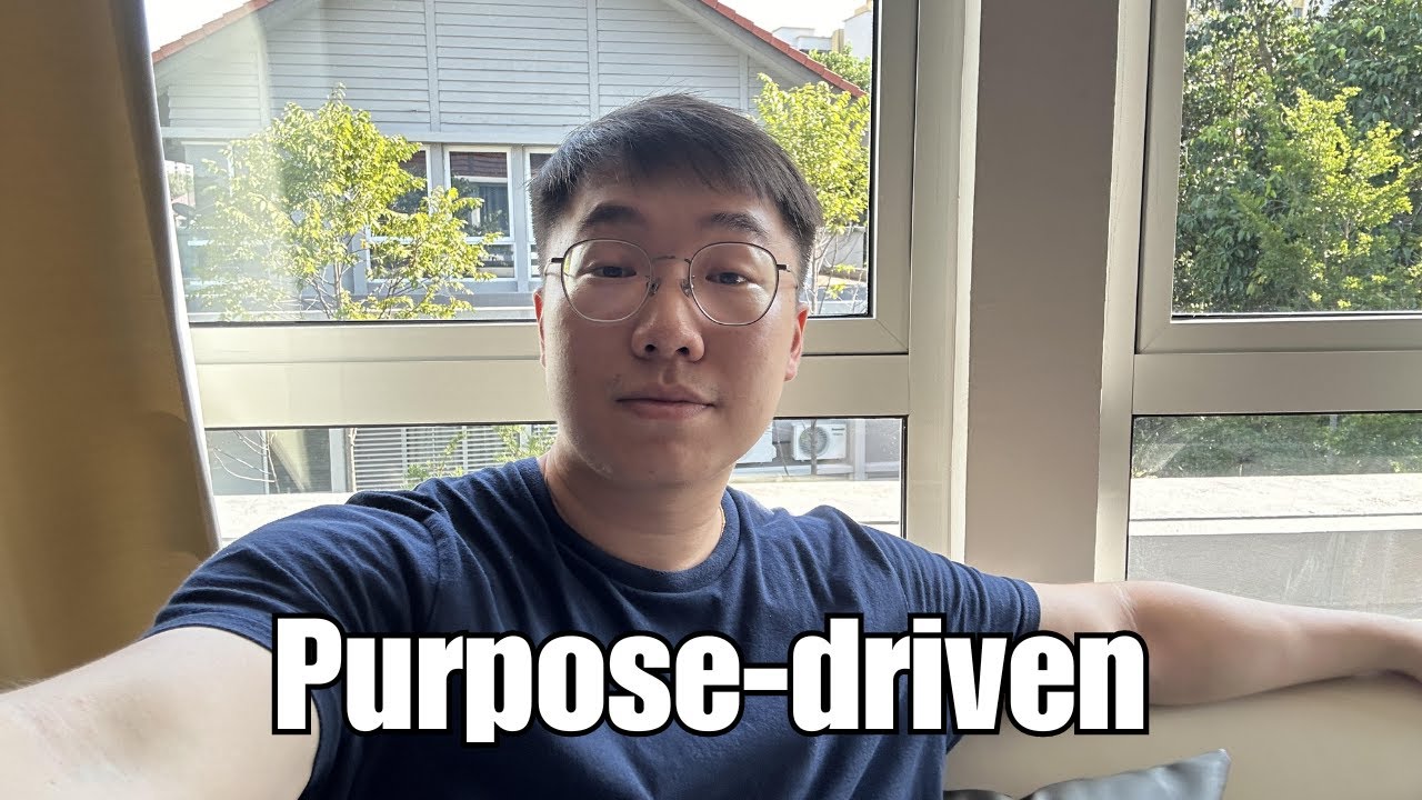 Be purpose-driven, focus on the money blindly is pointless. - YouTube