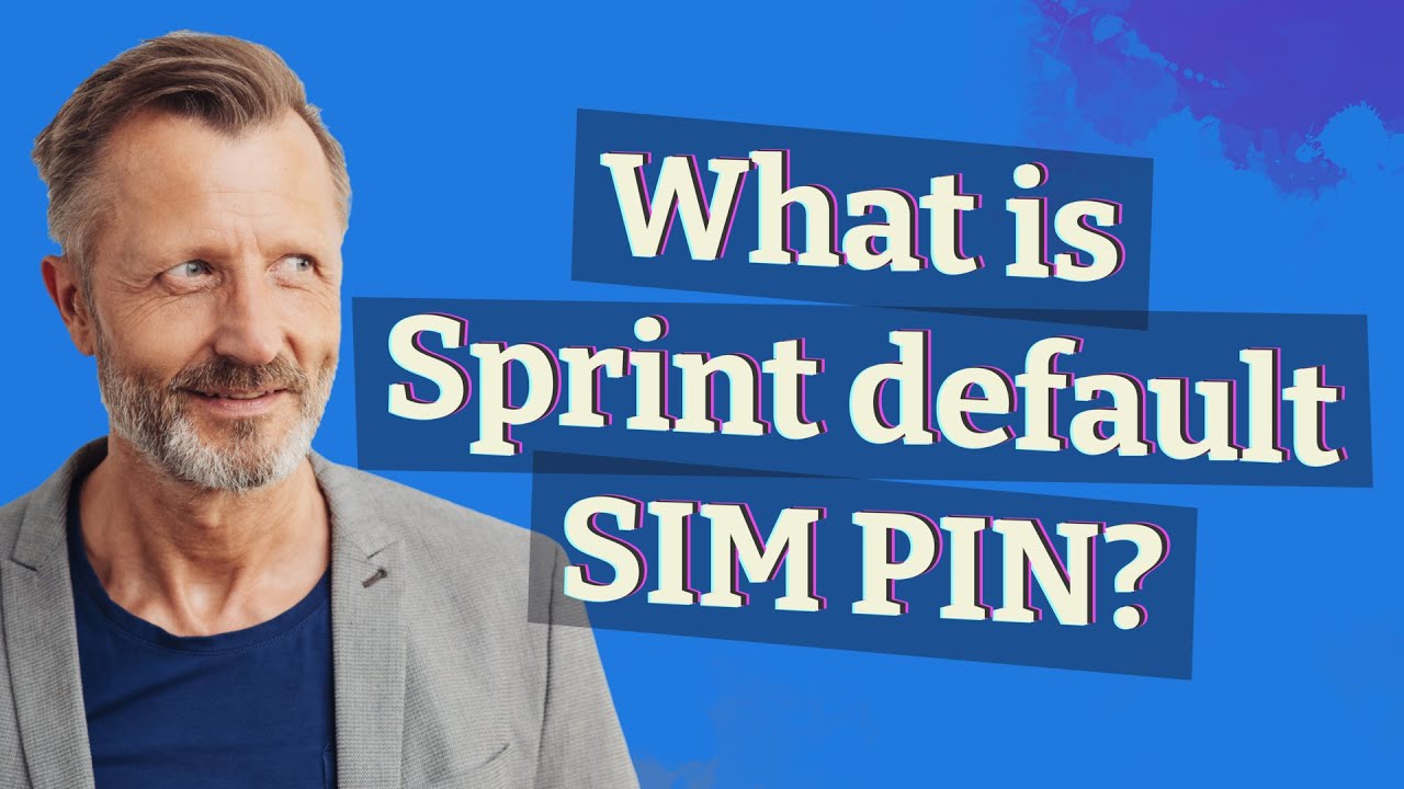 What is Sprint default SIM PIN? - YouTube