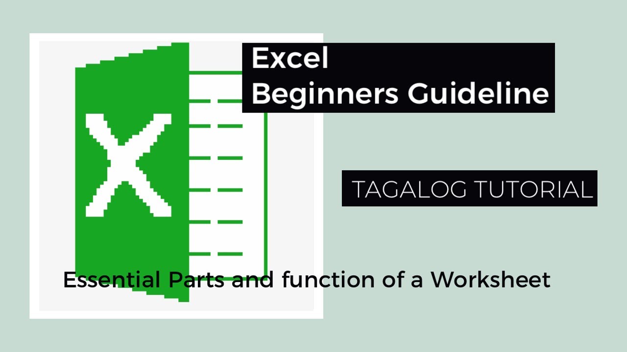 Microsoft Excel Beginners Guideline Tutorial Tagalog Youtube 4007
