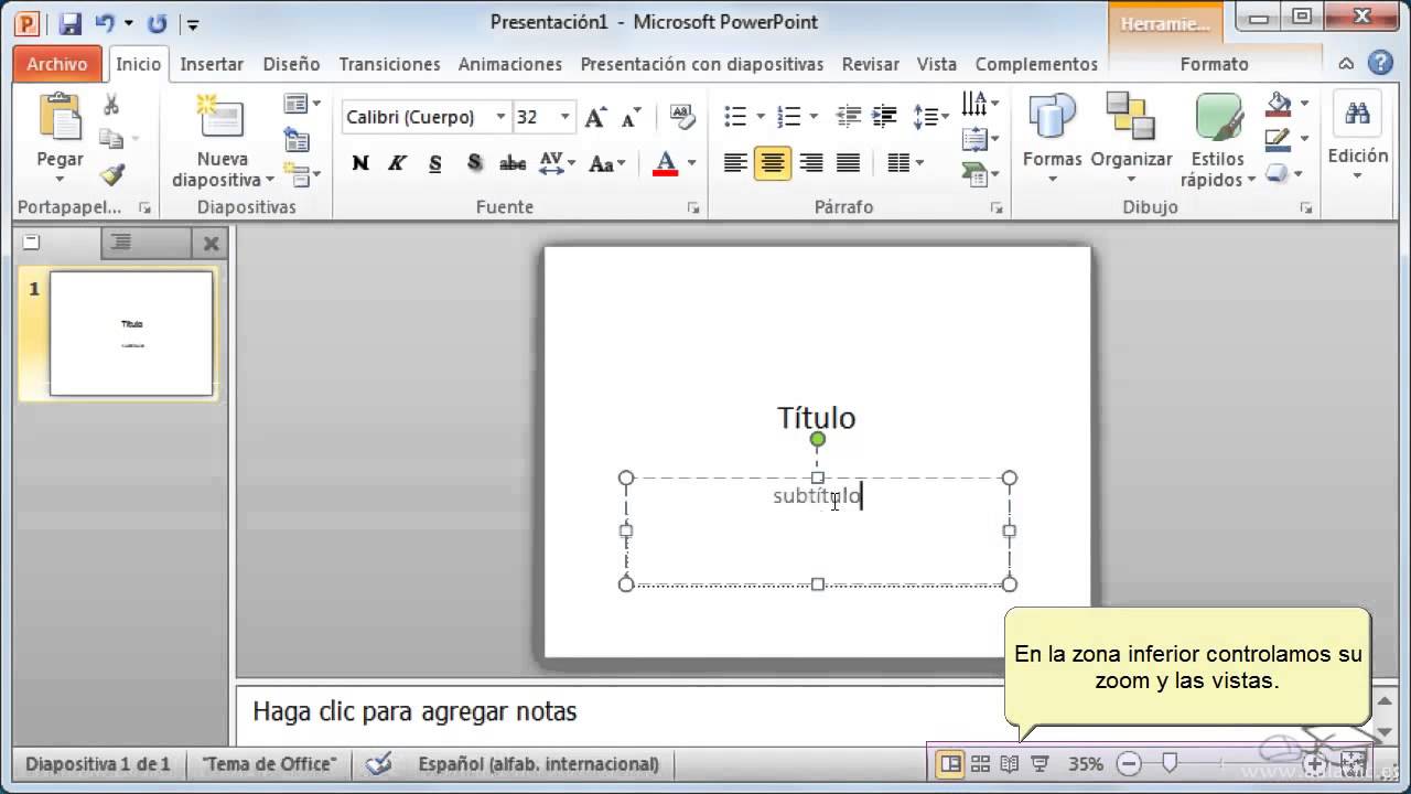 Elementos de la ventana Power Point - YouTube