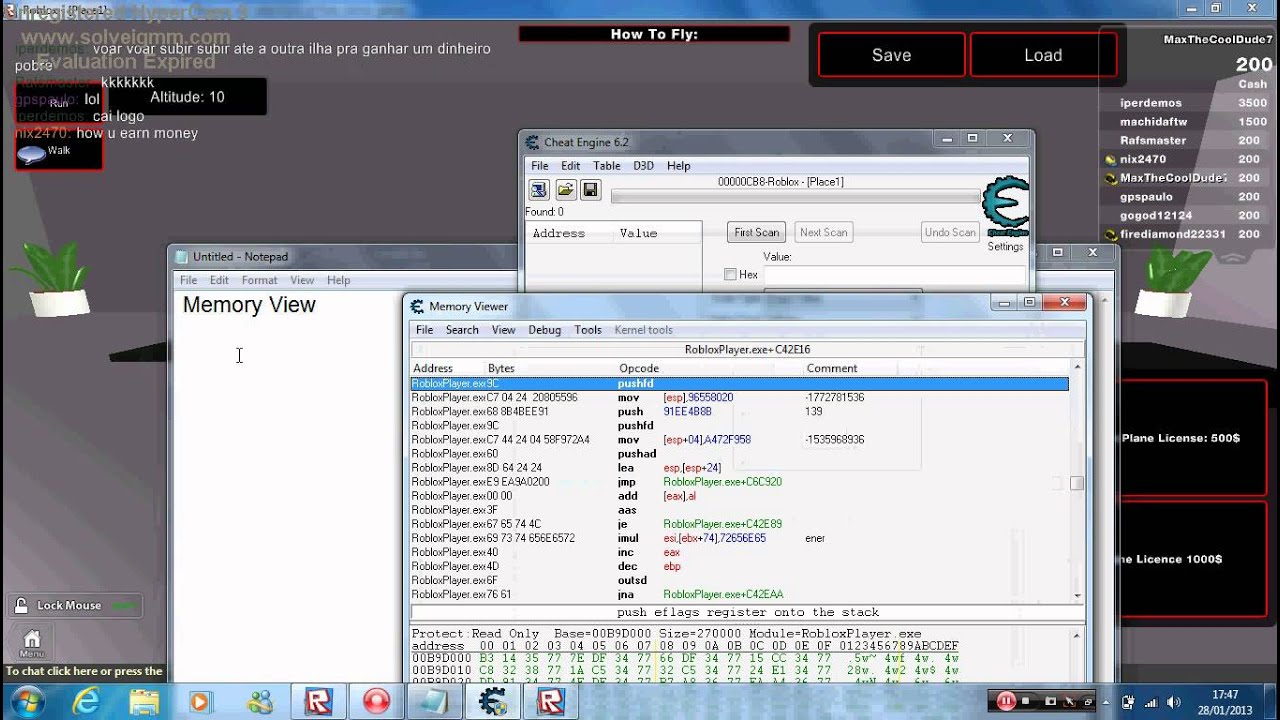 ROBLOX - How to Ghost Hack (2013) - YouTube