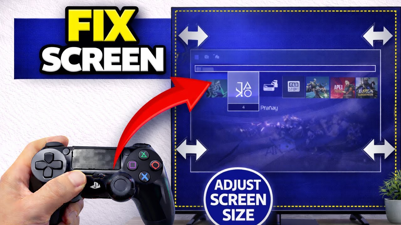 How To ADJUST PlayStation 4 SCREEN SIZE & FIX ZOOM OUT (EASY) 2026 ...