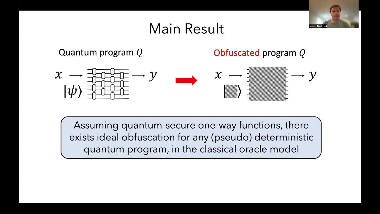STOC24 6 B 4 Quantum State Obfuscation from Classical Oracles + How to use Quantum iO - YouTube