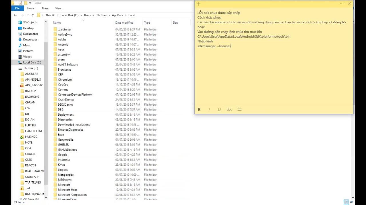 RN: Failed to install the following Android SDK packages as some licences have not been accepted ...