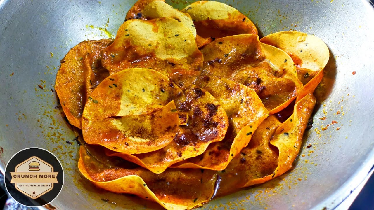 Bengali Papad Curry Recipe | Papad ki Sabji | Potato Papad Curry ...