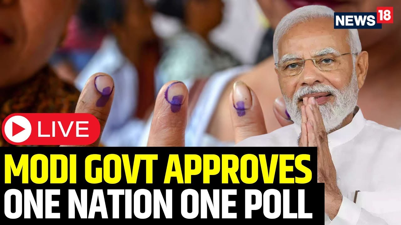 PM Modi Live | Modi Governement Approves One Nation One Poll | PM Modi ...