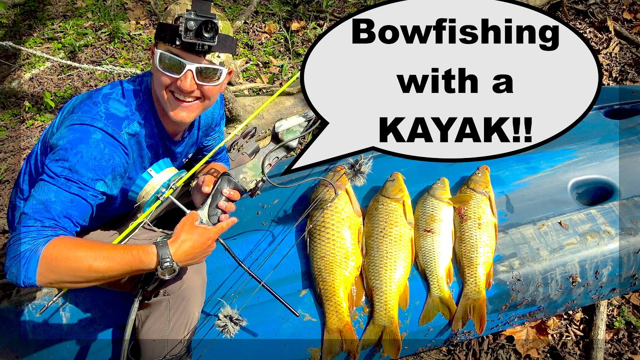 Bowfishing with a kayak! - YouTube
