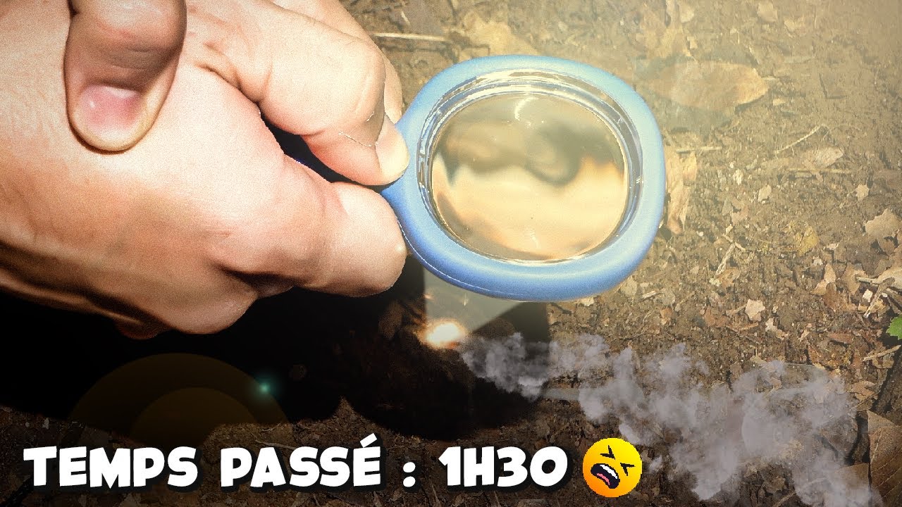 J'ALLUME UN FEU AVEC LA LOUPE DE DECATHLON ! | KIT 2 MINUTES #34 - YouTube