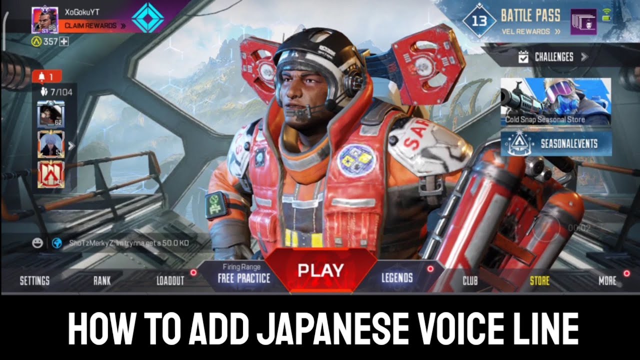HOW TO ADD JAPANESE VOICE LINE IN APEX LEGENDS MOBILE [ Hindi ] # ...