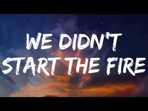 Fall Out Boy - We Didn't Start the Fire (Lyrics) - YouTube