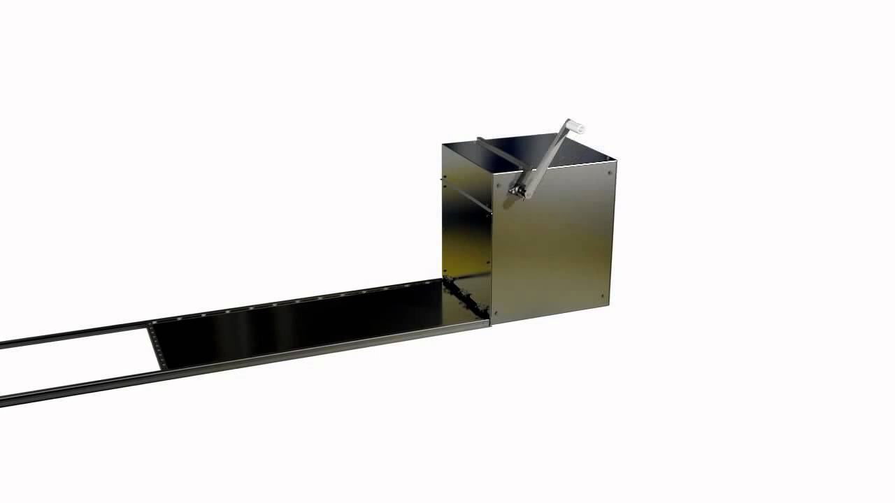 Manually Operated Roll Up Pit Cover - YouTube