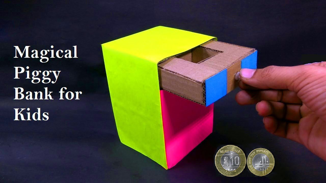 How To Make A Magic Drawer Piggy Bank With Cardboard At Home Very Easy DIY Kids Piggy Bank how-to-make-a-magic-drawer-piggy-bank-with-cardboard-at-home-very-easy-diy-kids-piggy-bank