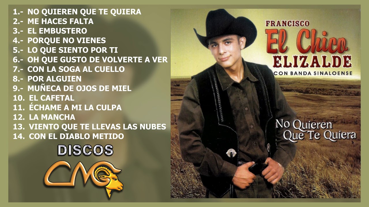 FRANCISCO EL CHICO ELIZALDE NO QUIEREN QUE TE QUIERA - YouTube