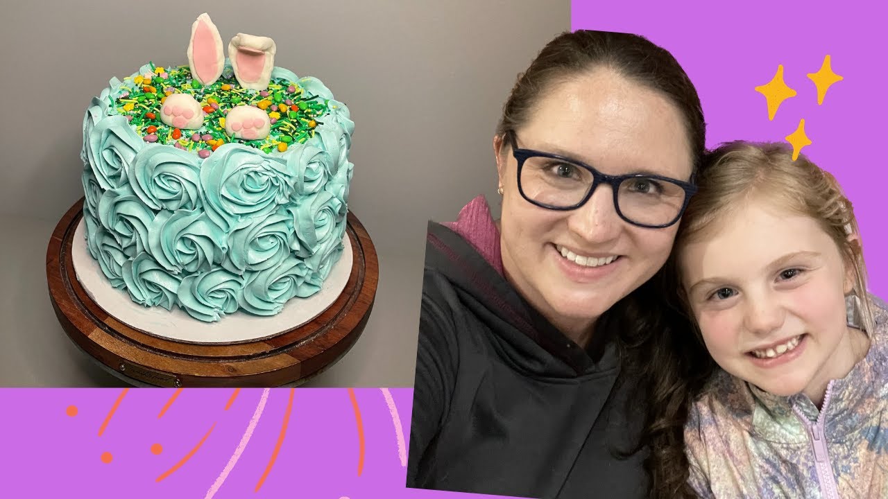 Clara & Mommy Make an Easter Cake - YouTube