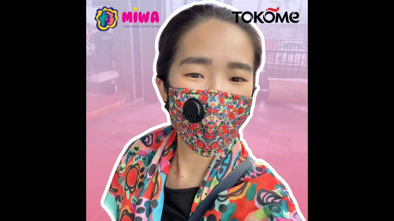 Masker Kain V2N+ Miwa Pattern | Review oleh Mira Hoeng - YouTube