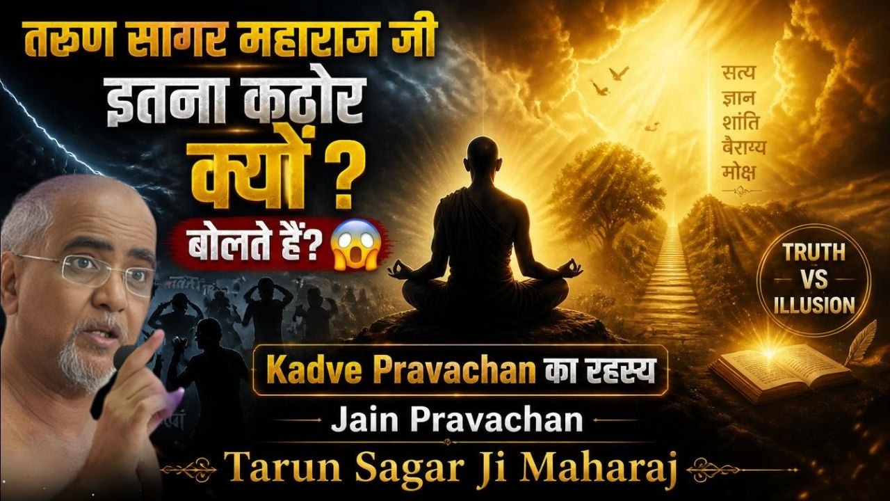 तरुण सागर महाराज जी इतना कठोर क्यों बोलते हैं? | Kadve Pravachan का ...