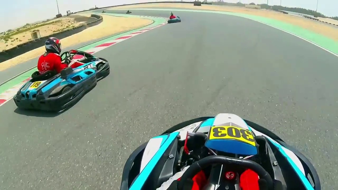 Bahrain International Circuit kart track - media race - YouTube